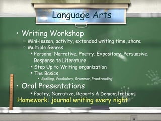 Back to School Night presentation 1011 | PPT