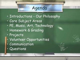 Back to School Night Presentation | PPT