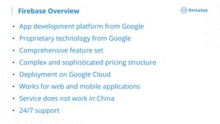 Back4App vs Firebase - Differences explained | PPTX