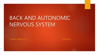 Back and autonomic nervous system | PPT