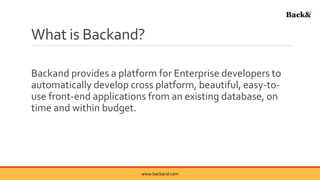 Backand Presentation | PPTX