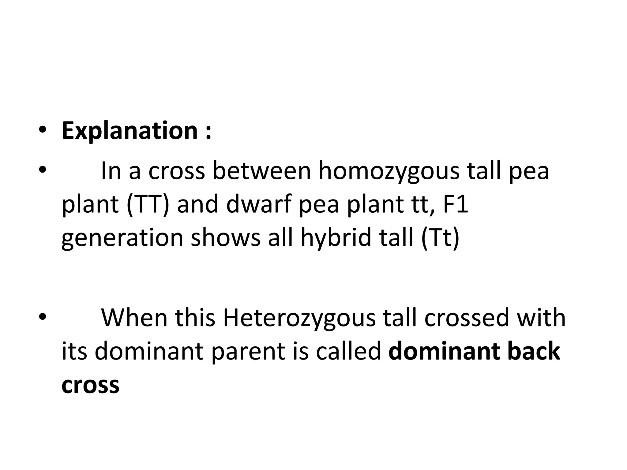 Back and test cross | PPTX