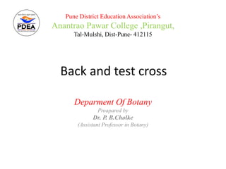 Back and test cross | PPTX
