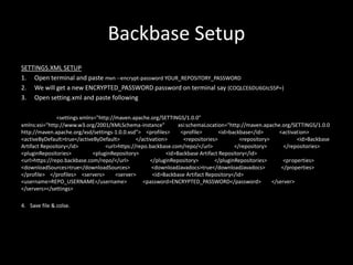 Backbase CXP Manager Setup | PPTX