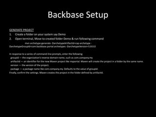 Backbase CXP Manager Setup | PPTX