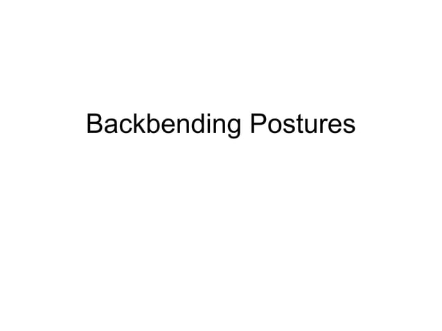 PC Backbending postures | PPT