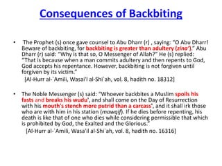 Backbiting | PPTX | Ear, Nose and Throat Conditions | Diseases and ...