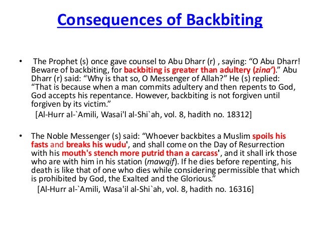 Backbiting
