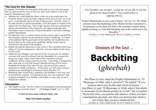 Backbiting gheebah | PDF