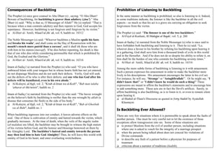 Backbiting gheebah | PDF