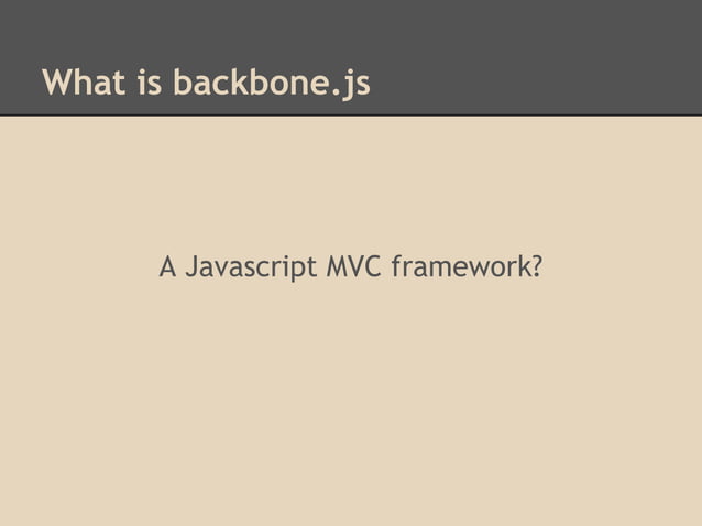 Introduction to Backbone.js