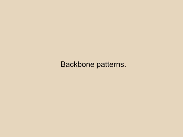 Introduction to Backbone.js