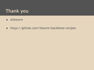 Introduction to Backbone.js