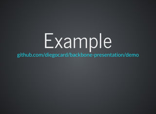 Structuring web applications with Backbone.js