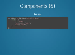 Structuring web applications with Backbone.js