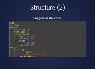 Structuring web applications with Backbone.js