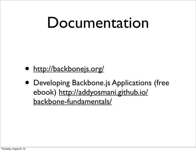 Backbone intro | PPT