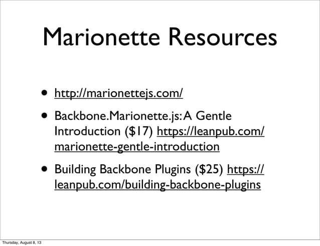 Backbone intro | PPT