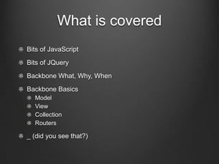 Backbone introduction | PPTX