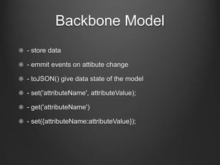 Backbone introduction | PPTX