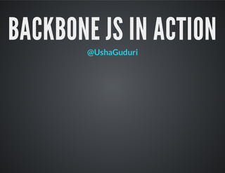 Backbone js in action | PDF | Web Development | Internet