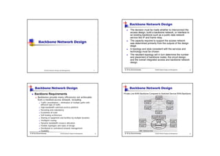 Backbone Network Design Network Design And Performance Analysis.pdf