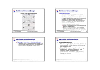 Backbone Network Design Network Design And Performance Analysis.pdf