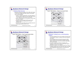Backbone Network Design Network Design And Performance Analysis.pdf