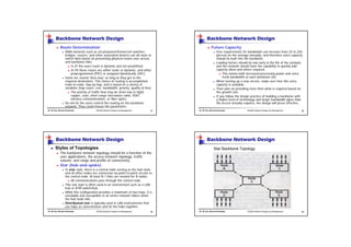 Backbone Network Design Network Design And Performance Analysis.pdf