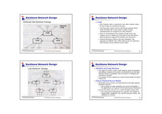 Backbone Network Design Network Design And Performance Analysis.pdf