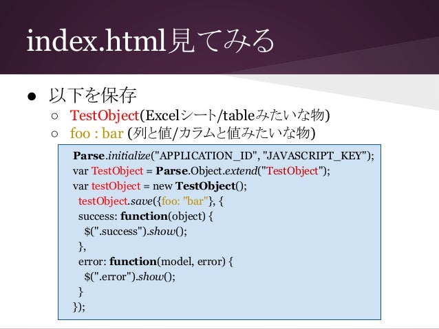 Parse.comと始めるBackbone.js入門(jscafe7)