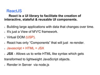 BackboneJS + ReactJS | PPT