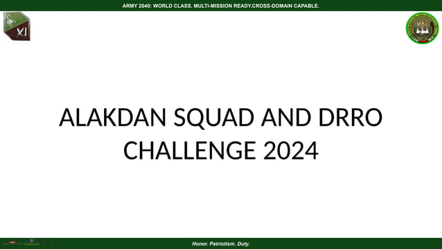 BACKBRIEF - ALAKDAN SQUAD and DRO Challenge 2024 V3.pptx
