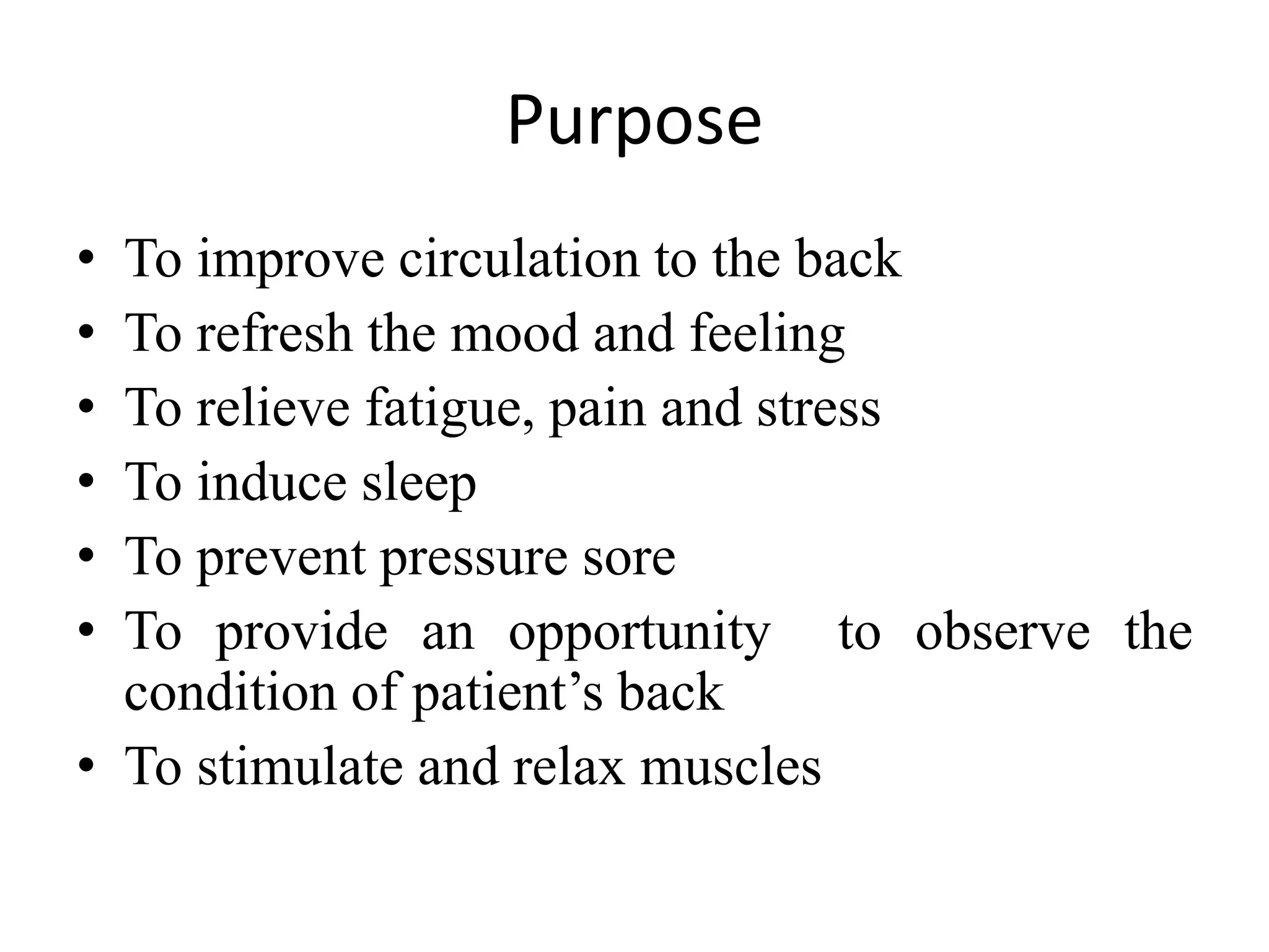 Back care of patient , Fundamentals of Nursing | PPTX