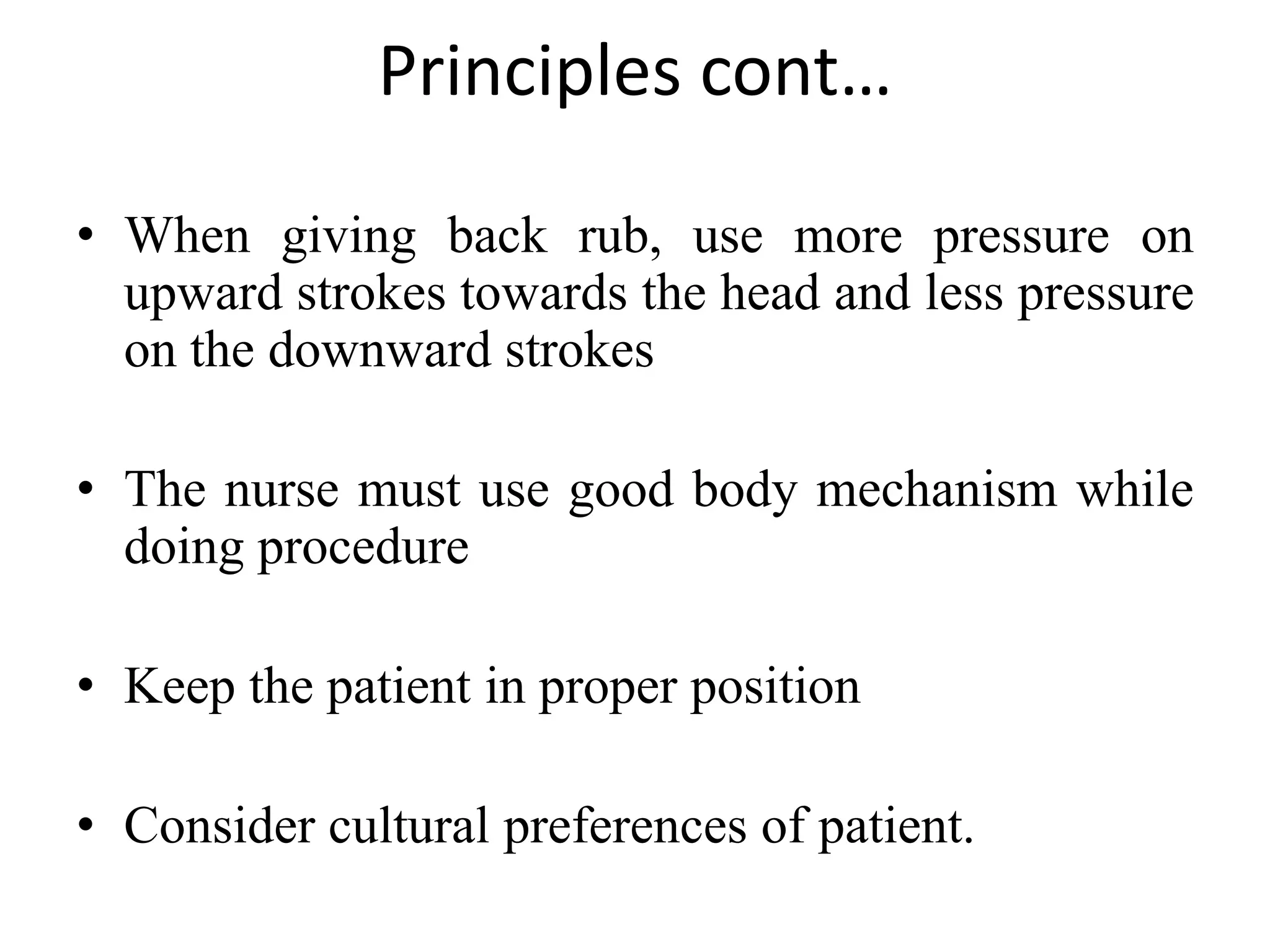 Back Care Of Patient Fundamentals Of Nursing Pptx