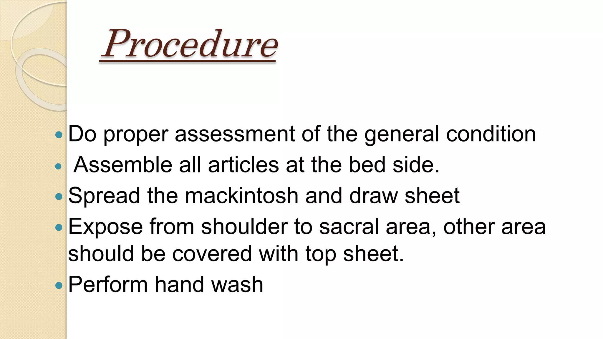 Back care in nursing | PPTX