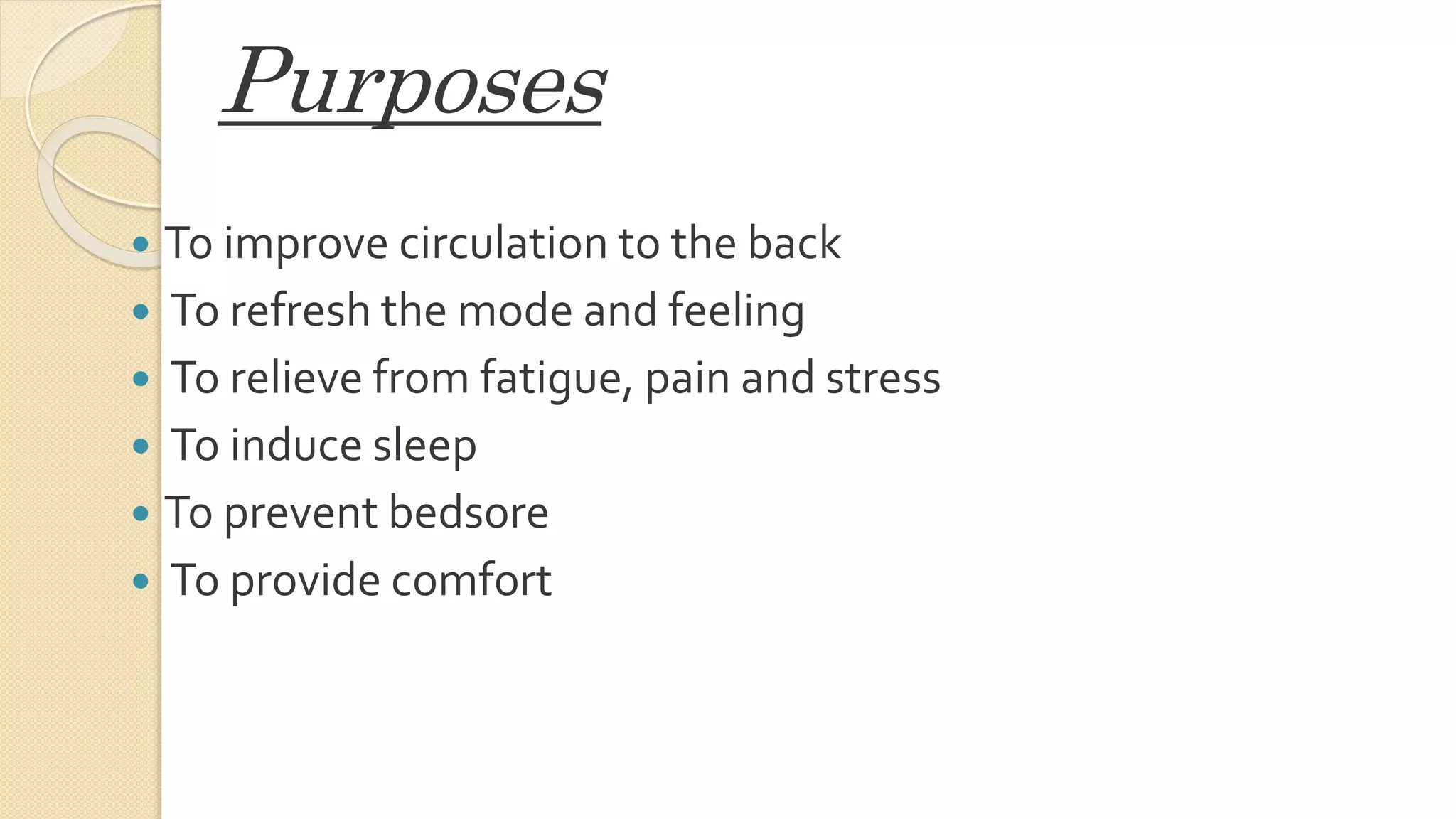 Back care in nursing | PPTX