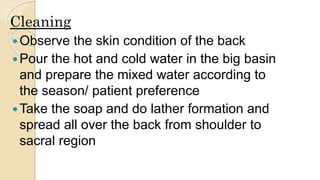 Back care in nursing | PPTX