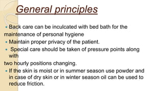 Back care in nursing | PPTX