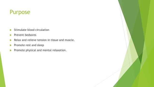 Back care ppt and back care steps nursing procedure | PPTX | Physical ...