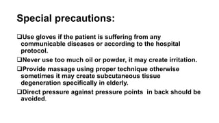 Back care and back massage. powerpoint presentation | PPTX