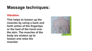 Back care and back massage. powerpoint presentation | PPTX