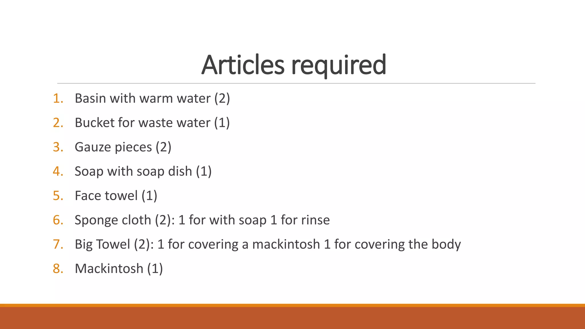 Back care procedure | PPTX