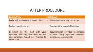 Back care procedure | PPTX