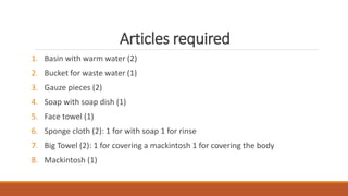 Back care procedure | PPTX