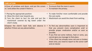 Back care procedure | PPTX