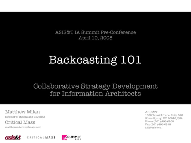 Backcasting 101 | PPT