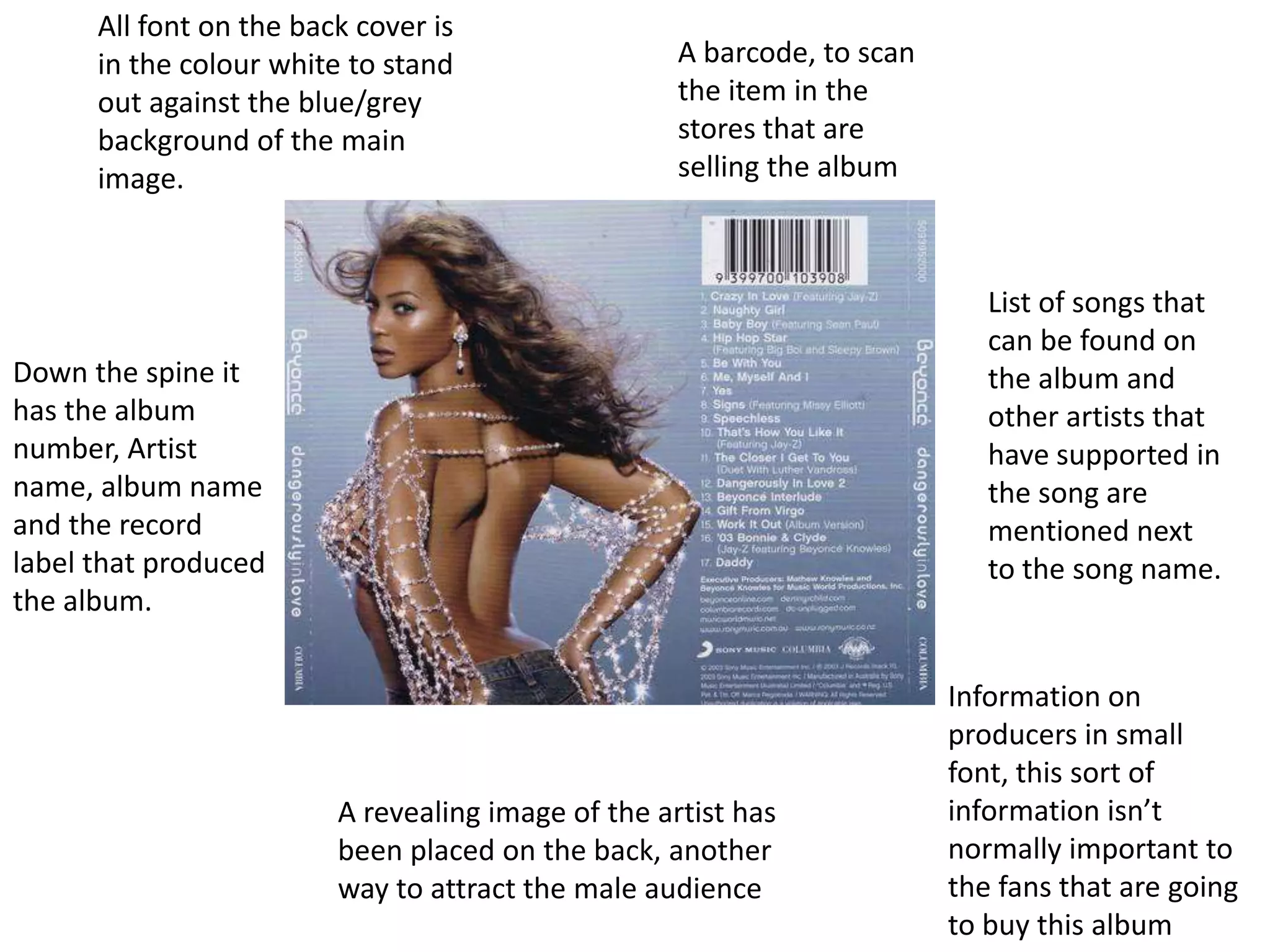 Back cd cover analysis | PPTX
