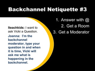 Backchannel Basics | PPT