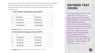 DIFFERENCE IN BACK CROSS AND TEST CROSS | PPTX